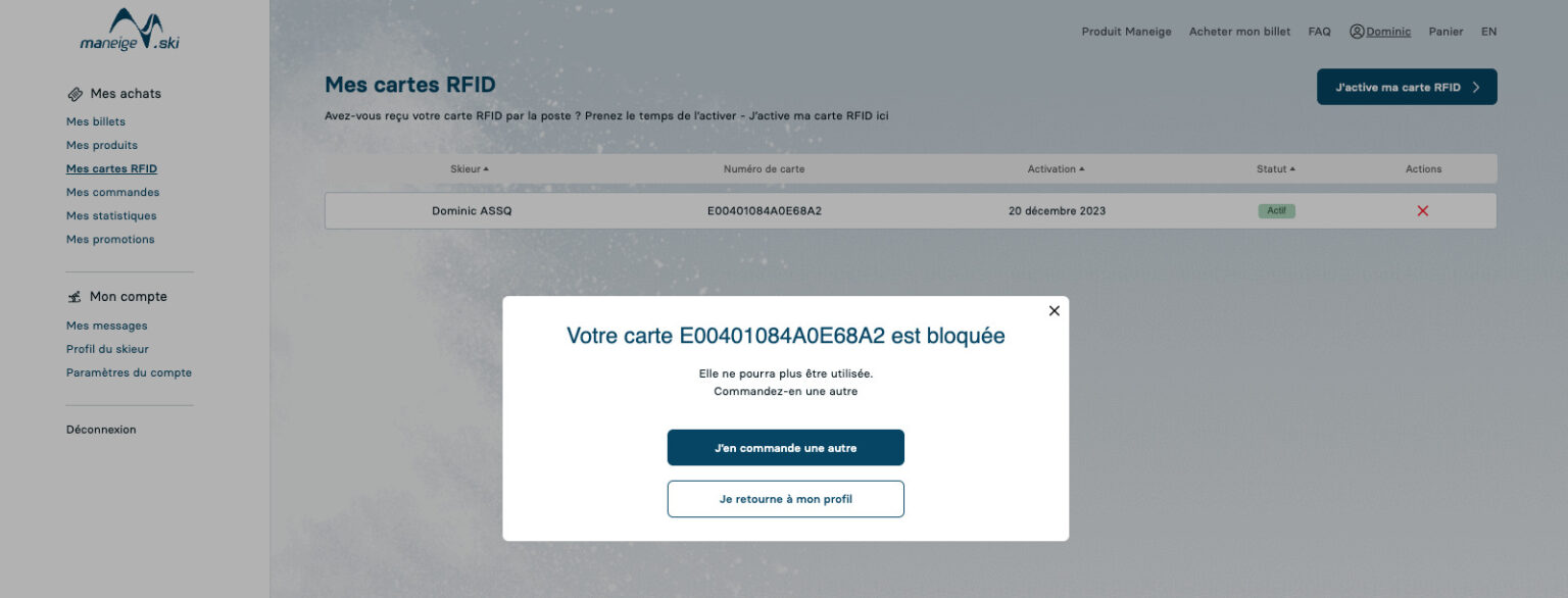 Direct access to lifts (RFID) - Association des Stations de ski du ...
